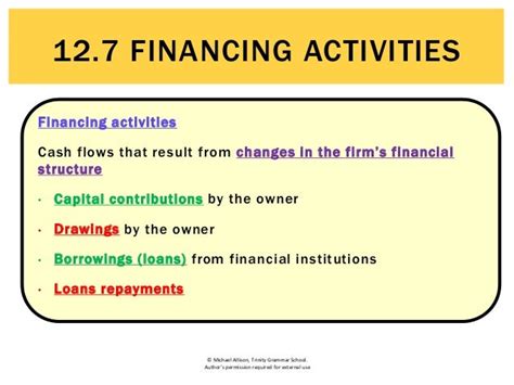 12 7 Financing Activities