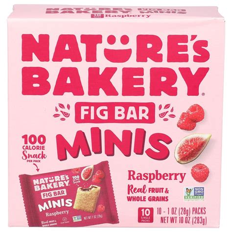 Natures Bakery Minis Raspberry Fig Bar 10 Ounce 6 Per Case