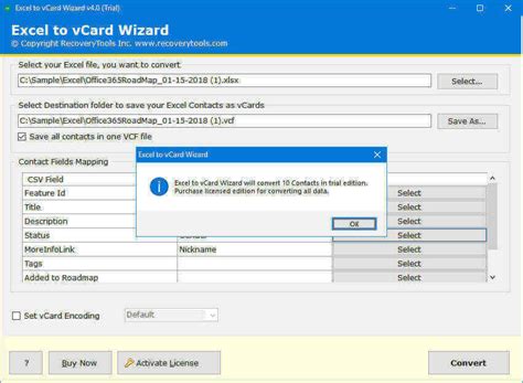 Excel To Vcard Converter Tool To Convert Excel Contacts To Vcf