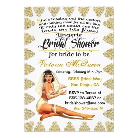 Pin Su Vintage Pin Up Party Invitations