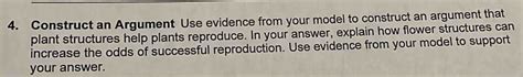 Solved 4 Construct An Argument Use Evidence From Your Model To