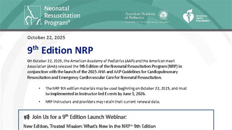 Nrp 9th Edition Launch Key Updates And Resources 2025 Studocu