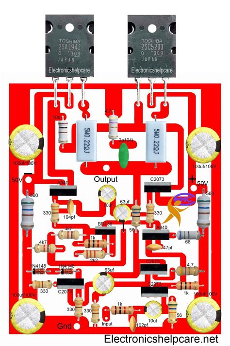 2 Transistor Amplifier Circuit Electronics Help Care