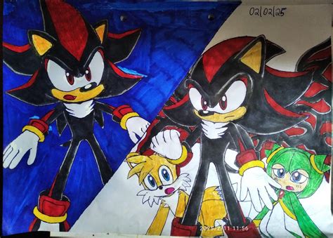 Modern Shadow Confronts Shadow X With Doom Wings By Anasjifjdjf On Deviantart