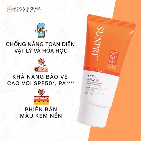 Sunpre High Efficiency Dd Moisturizing Watery Sunscreen Monafrema