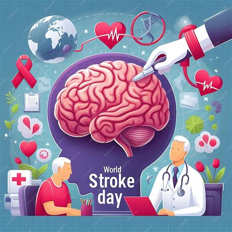 World Stroke Day Illustration Premium Ai Generated Image