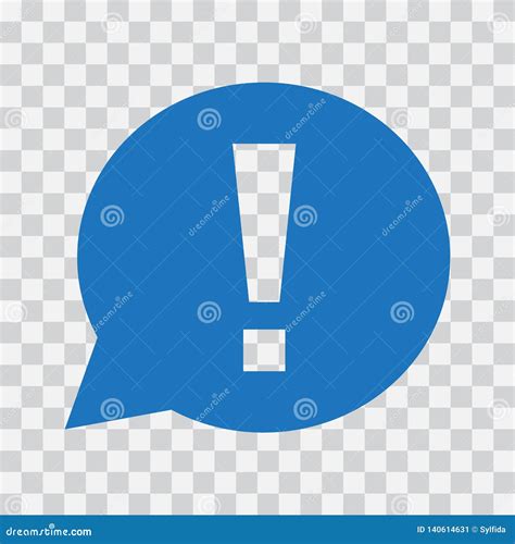 Exclamation Mark In Speech Bubble Warning Or Attention Sign Vector Illustration Stock
