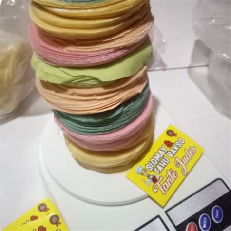 Jual Kulit Dim Sum Rainbow Diameter 8cm Kemasan 1kg Isi 300lembar Shopee Indonesia