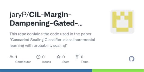 Github Jaryp Cil Margin Dampening Gated Classifier This Repo