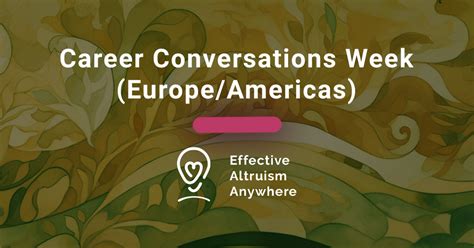 Ea Anywhere Discussion Career Conversations — Ea Forum