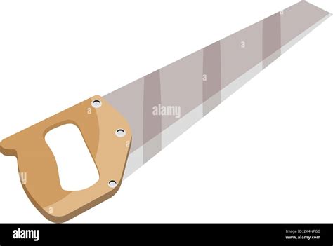 Small Hand Saw Illustration Vector On A White Background Stock Vector