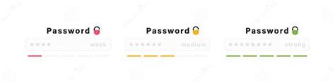 Password Reliability Indicator Password Weak Medium And Strong