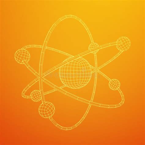 Planetary Model Of Atom With Nucleus And Electrons Stock Vector Illustration Of Circle