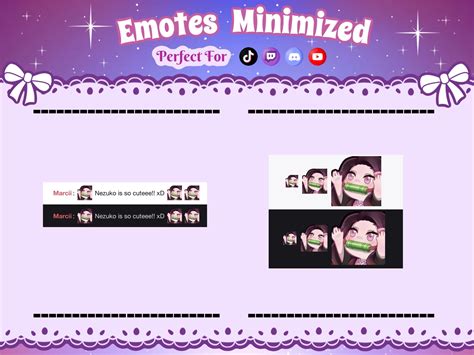 Nezuko Demon Slayer Single Emote Etsy