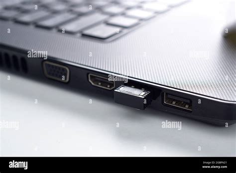 Laptop Ports Bluetooth Attachment Isolated On White Background Stock Photo Alamy
