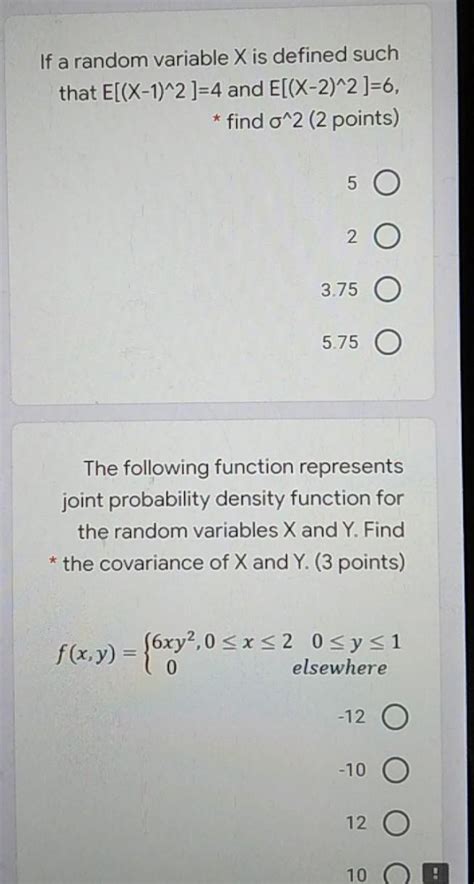 solved if a random variable x is defined such that e[ x 1 2