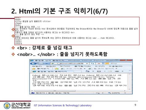 Ppt Html 1 장 Html 이란 2 장 Html 의 기본 구조 익히기 3 장 글자 형식 및 문단 관련 태그 사용하기 Powerpoint Presentation