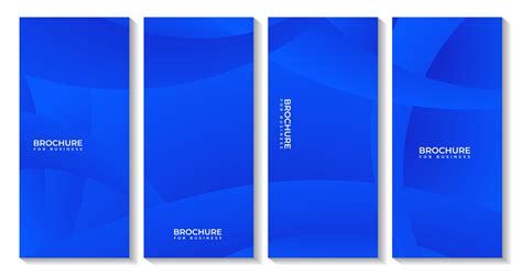 Modern Abstract Brochures With Blue Gradient Wave Background 33208866
