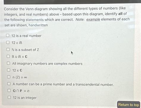 Solved Consider The Venn Diagram Showing All The Different Chegg