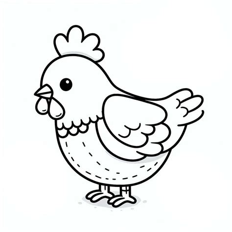 Omalovánka Slepice 5 K Vytisknutí Zdarma