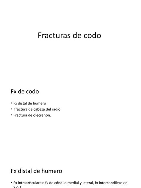 Fractura De Codo Pdf Codo Hombro