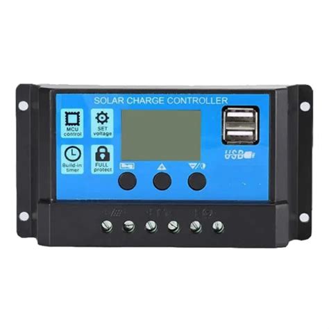 20a Digital Pwm Solar Controller With Lcd And Usb Output Port Robocraze