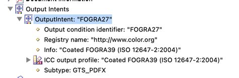 Print Production Output Intent Set To Fogra39 But Looking In