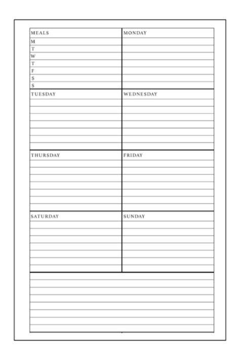 Free Dashboard Layout Planner Printables Free Weekly Planner Pages