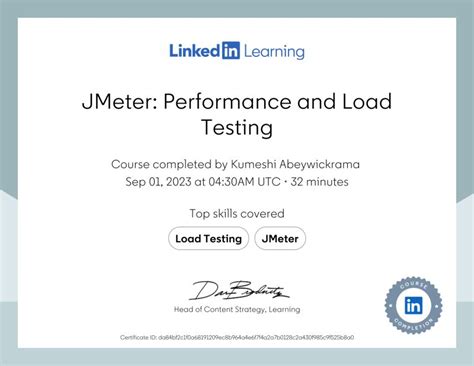 kumeshi abeywickrama on linkedin certificate of completion