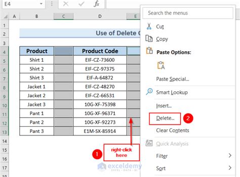 How To Delete Unused Columns In Excel 5 Quick Ways