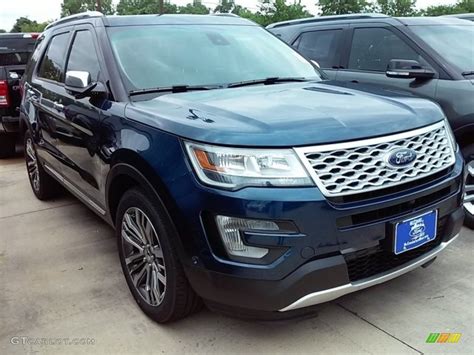 2016 Blue Jeans Metallic Ford Explorer Platinum 4wd 114243267