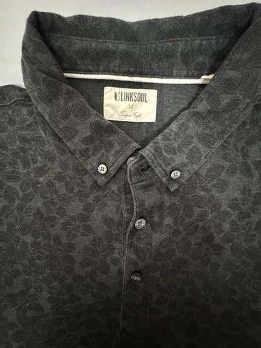 Linksoul Men Golf Polo Shirt Short Sleeve Printed Astoria Size Medium