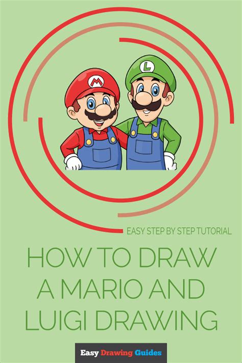 How To Draw A Mario And Luigi Drawing Really Easy Drawing Tutorial