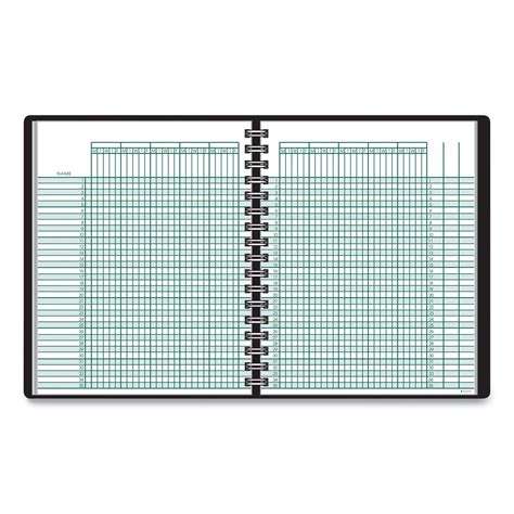 Undated Class Record Book Nine To 10 Week Term Two Page Spread 35