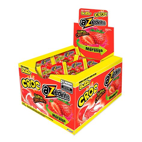 Chiclete Buzzy Croc Azedinho Morango C 40 Supernova