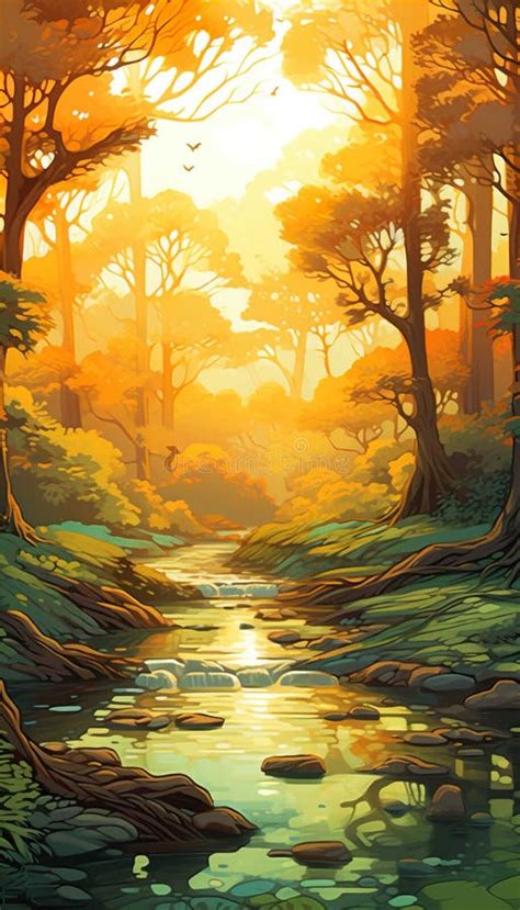 Background Wallpaper Illustrator Trees In Forest Fresh Green Splash