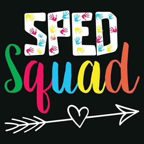 Sped Squad Special Education Teacher Squad Special Ed 26119902 Vector Art At Vecteezy