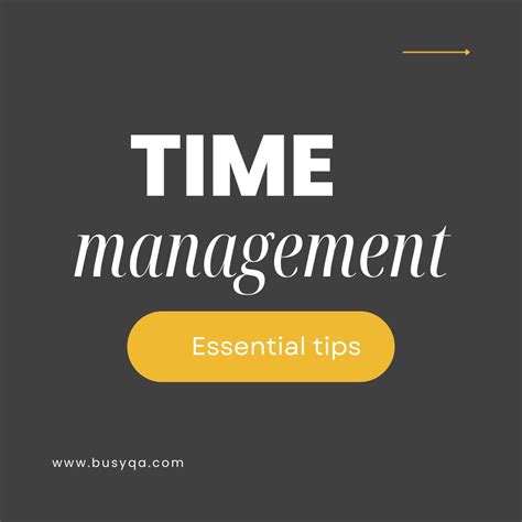 Busyqa On Linkedin Timemanagement Timemanagementskills