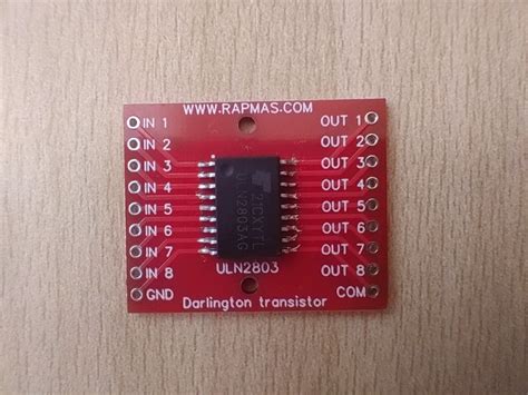 Darlington Array Arduino Driving A ULN2003 Darlington Array IC