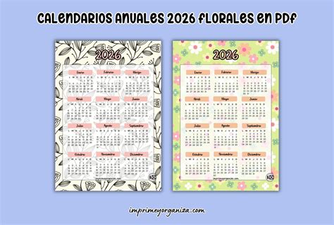 Calendarios De Escritorio Para Imprimir En Pdf Gratis