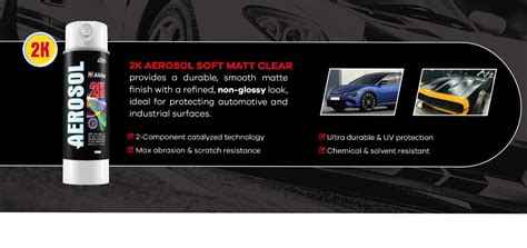 Aikka 2k Soft Matt Clearcoat Aerosol Can 400ml