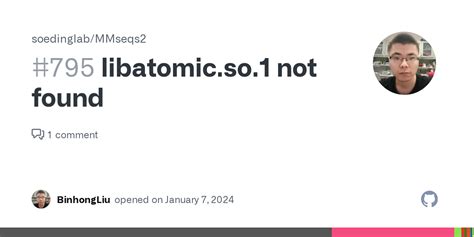 Libatomic So 1 Not Found Issue 795 Soedinglab MMseqs2 GitHub