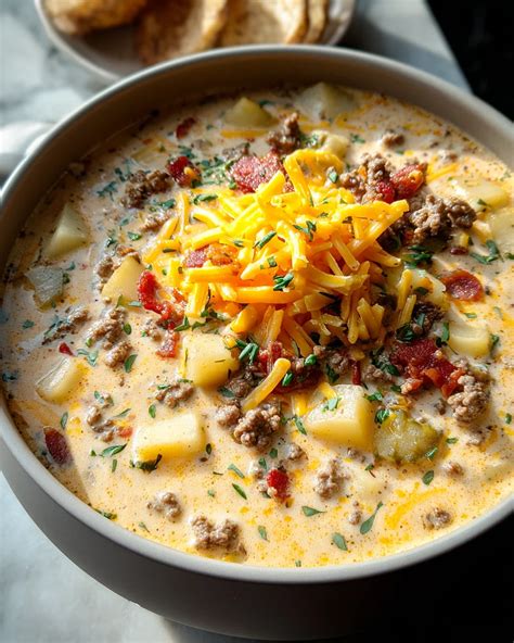 Easy Cheeseburger Soup The Ultimate Comfort Food Delight