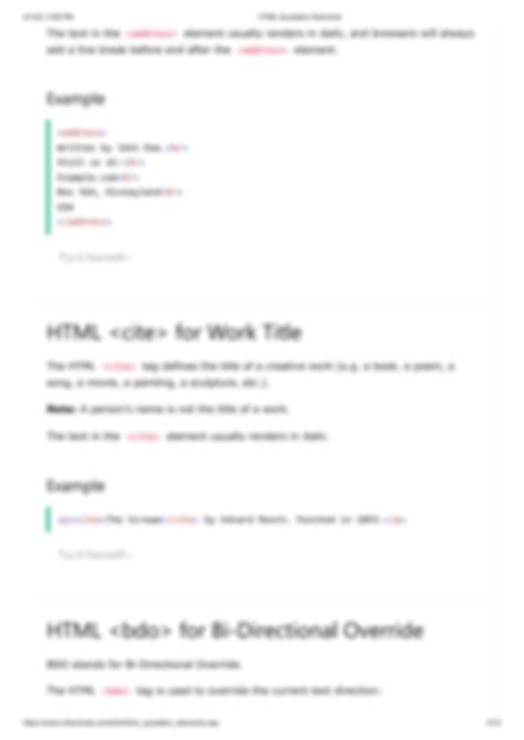 SOLUTION Html Quotation Elements Studypool