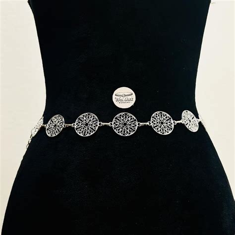 Unique Hollowed Metal Circle Waist Chain Versatile Depop