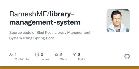 GitHub RameshMF Library Management System Source Code Of Blog Post Library Management System