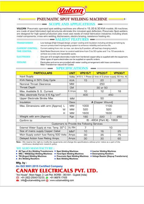 Vulcan Pneumatic Spot Welding Timer Automation Grade Semi Automatic