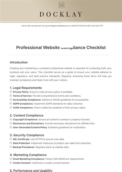 Free Design Review Checklist Template To Edit Online