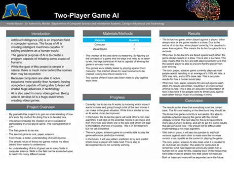 Pdf Two Player Game Ai