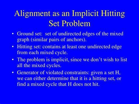 Ppt Implicit Hitting Set Problems And Algorithms A Comprehensive